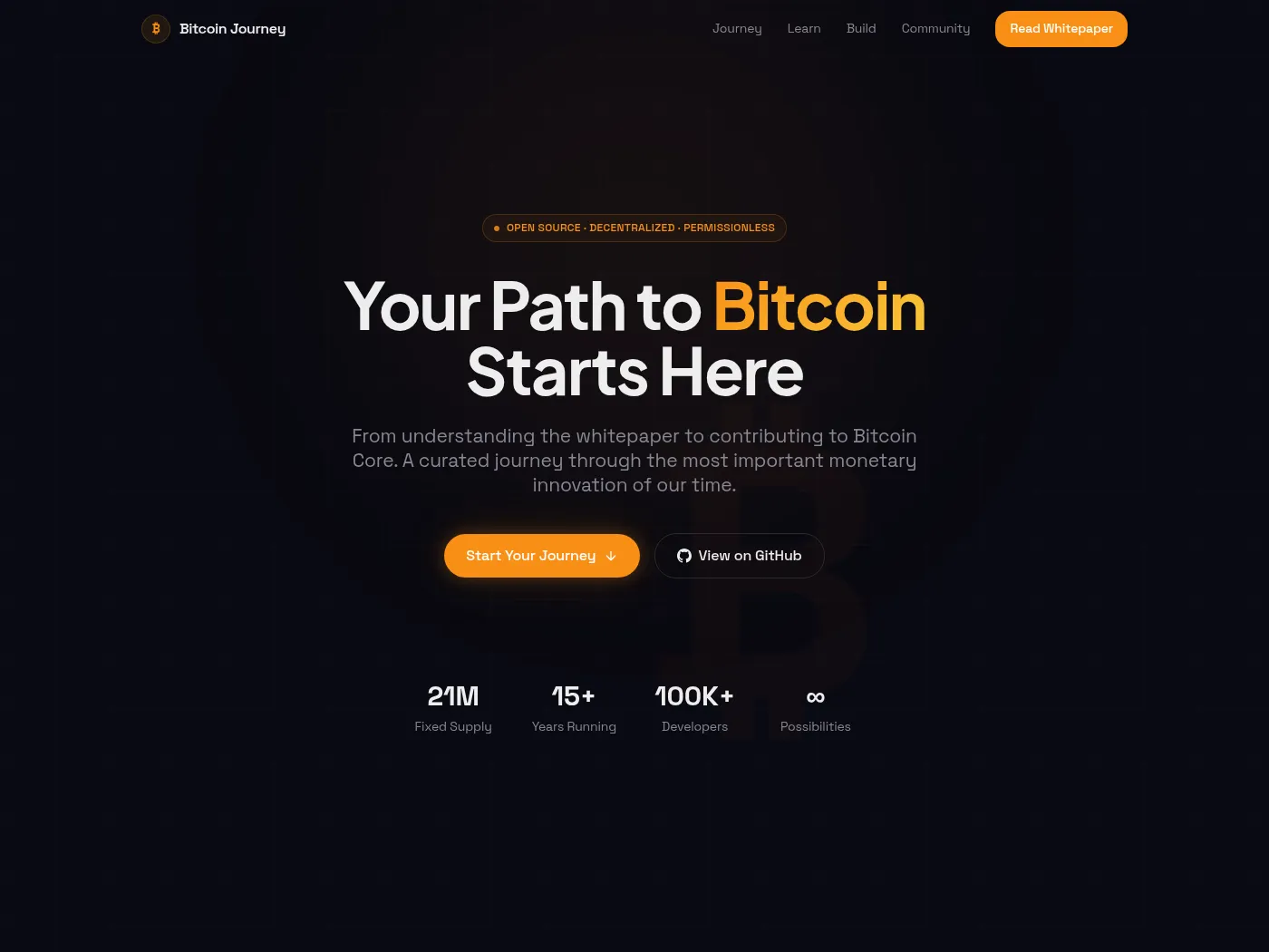 Bitcoin Journey Site