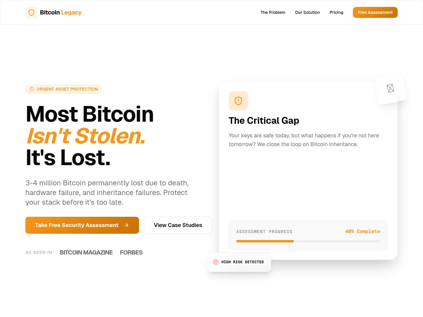 Bitcoin Legacy Advisory