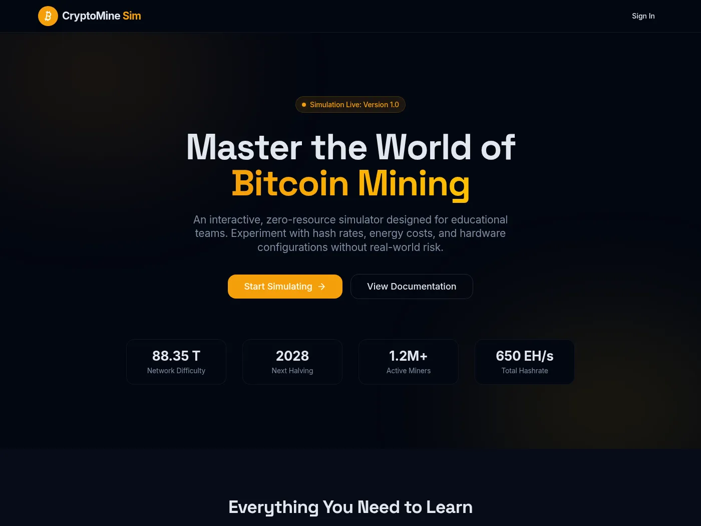 CryptoMine Simulator