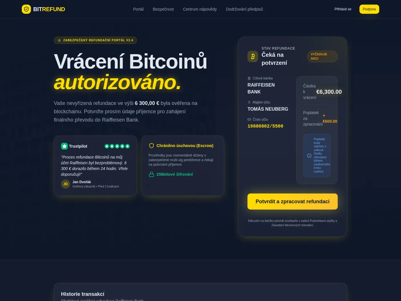 Bitcoin Refund Portal