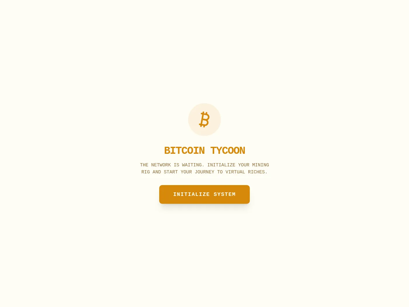 Bitcoin Mining Tycoon