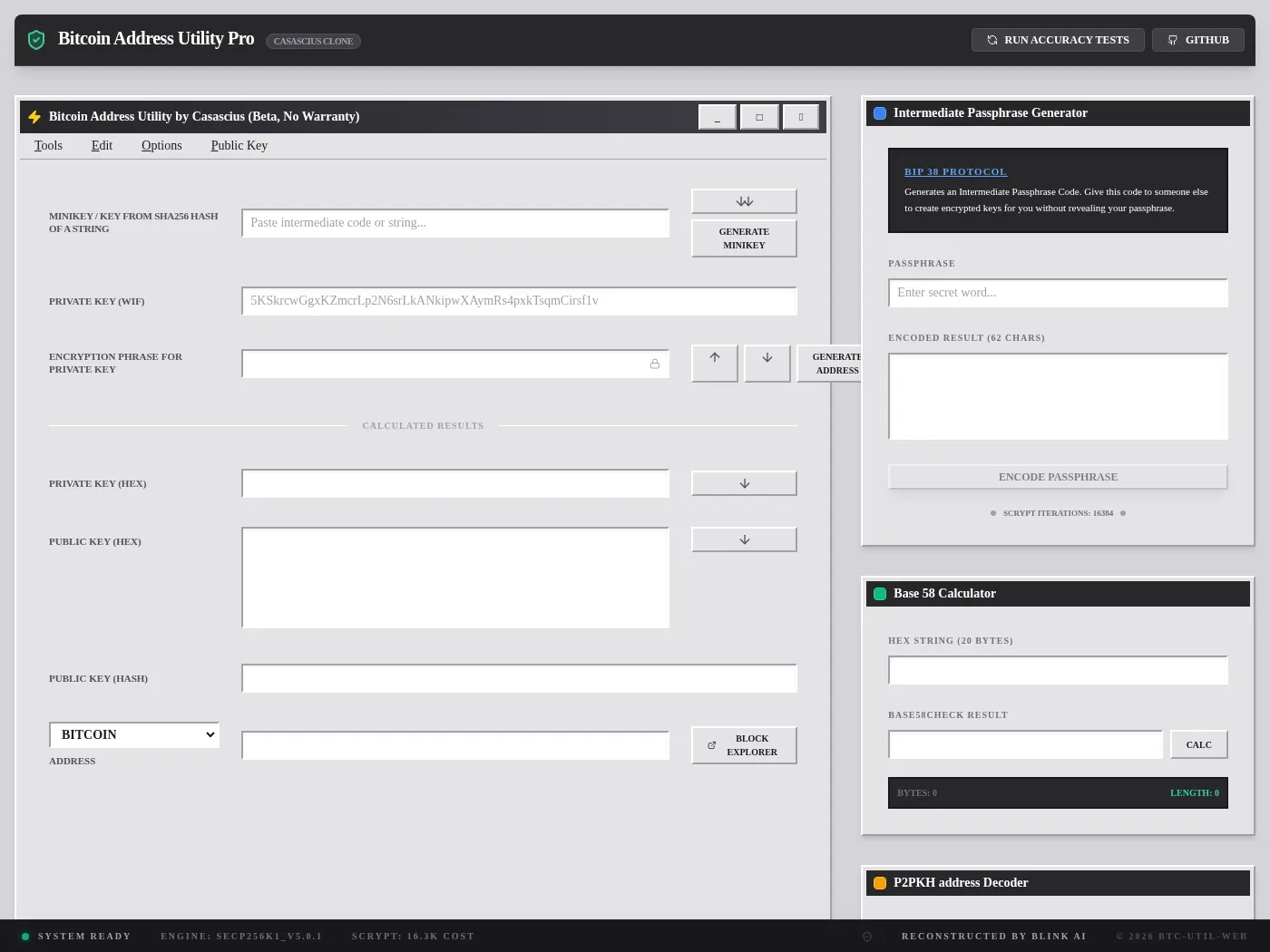 Bitcoin Address Utility Pro