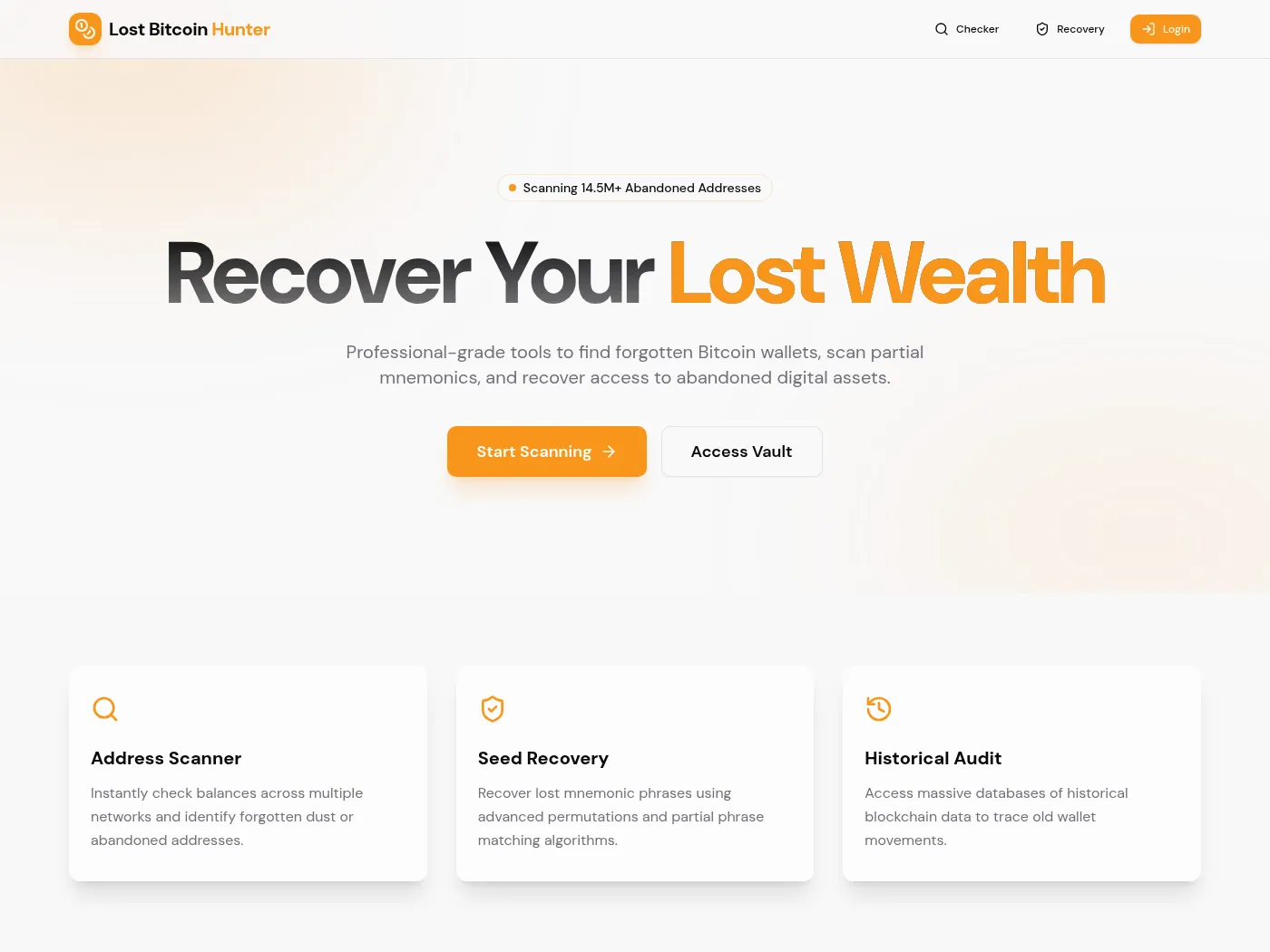 Lost Bitcoin Hunter