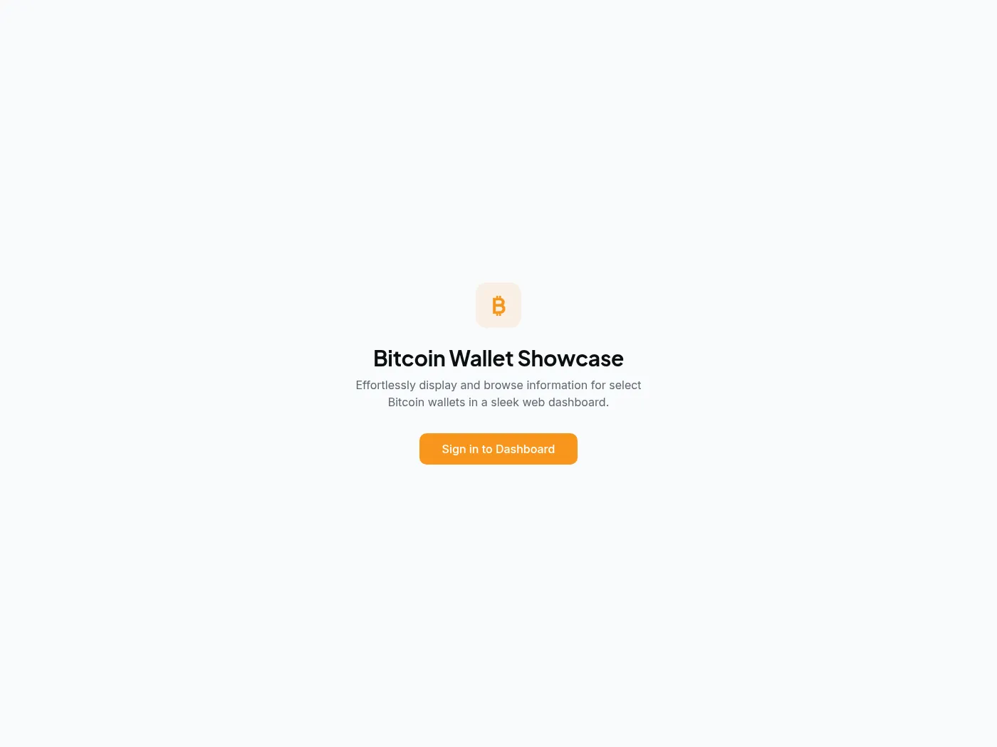 Bitcoin Wallet Showcase