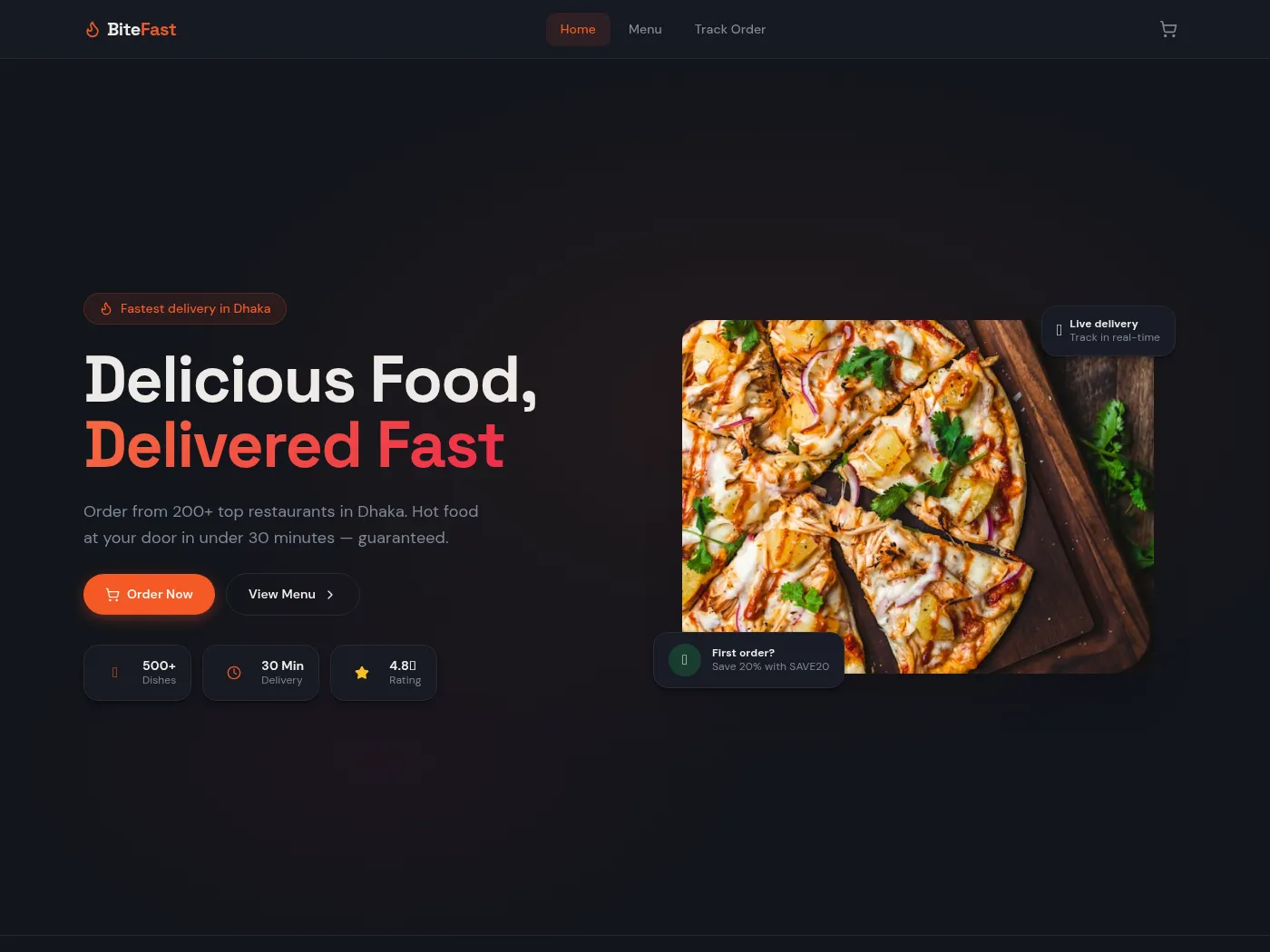BiteFast Ordering App