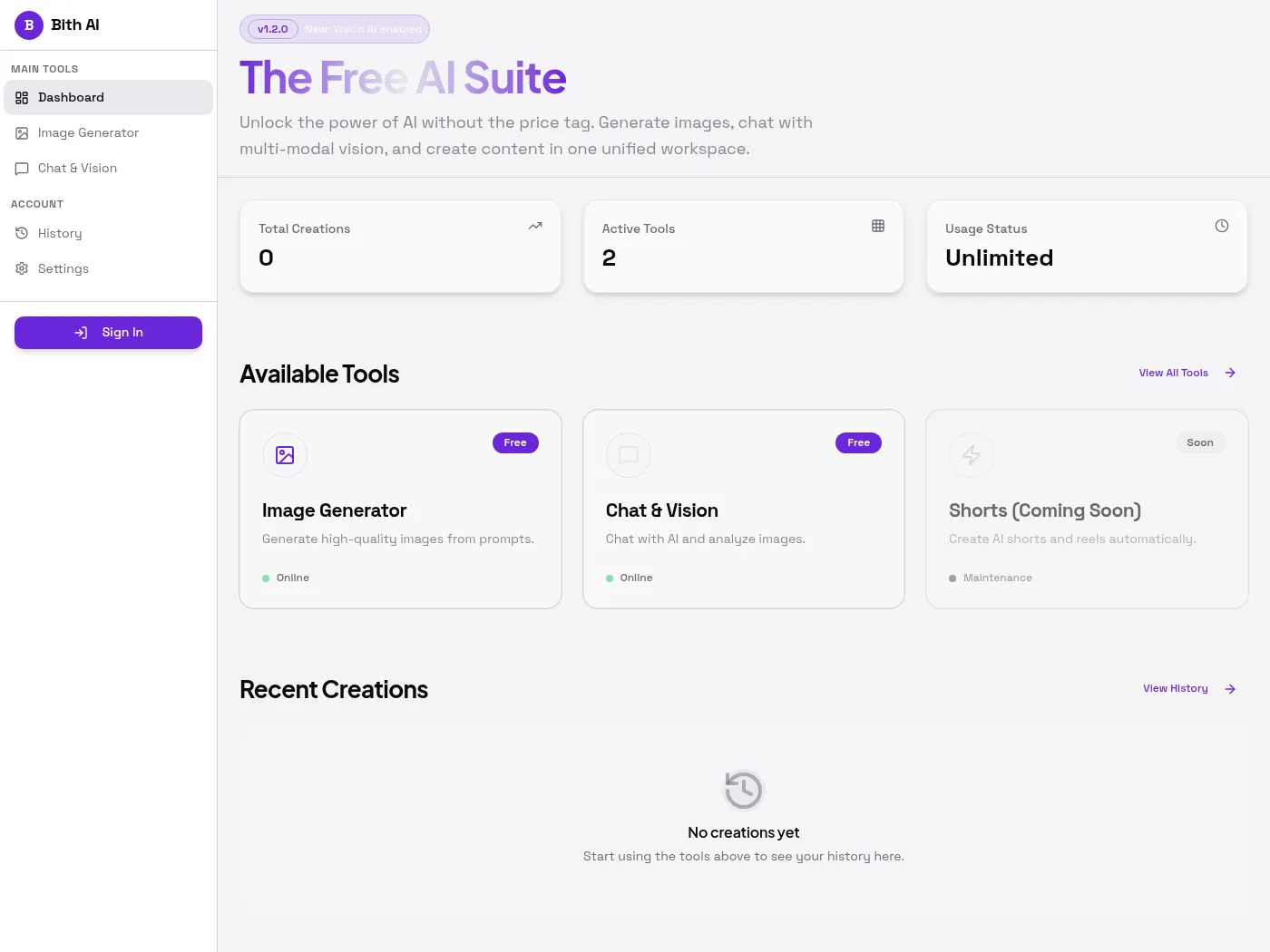 Bith AI Free Suite