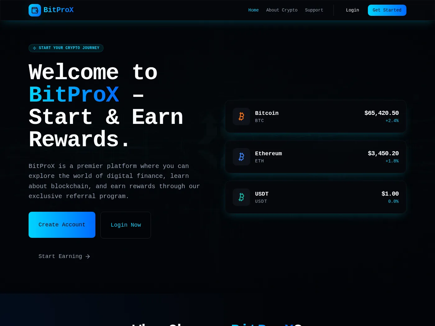 BitProX Crypto Platform