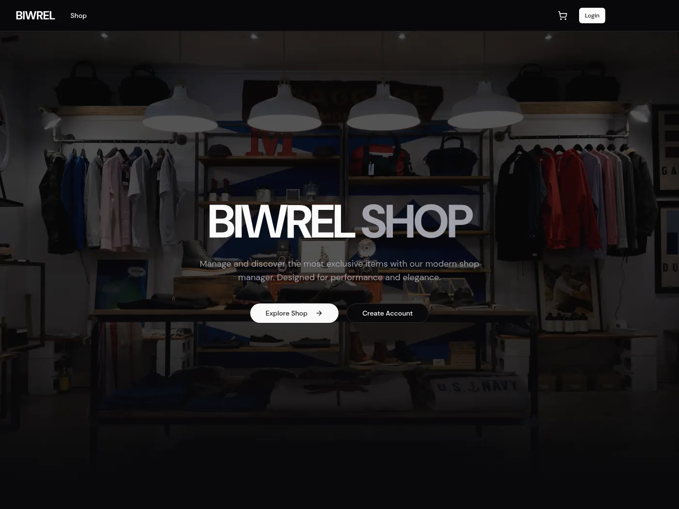 Biwrel Shop Manager