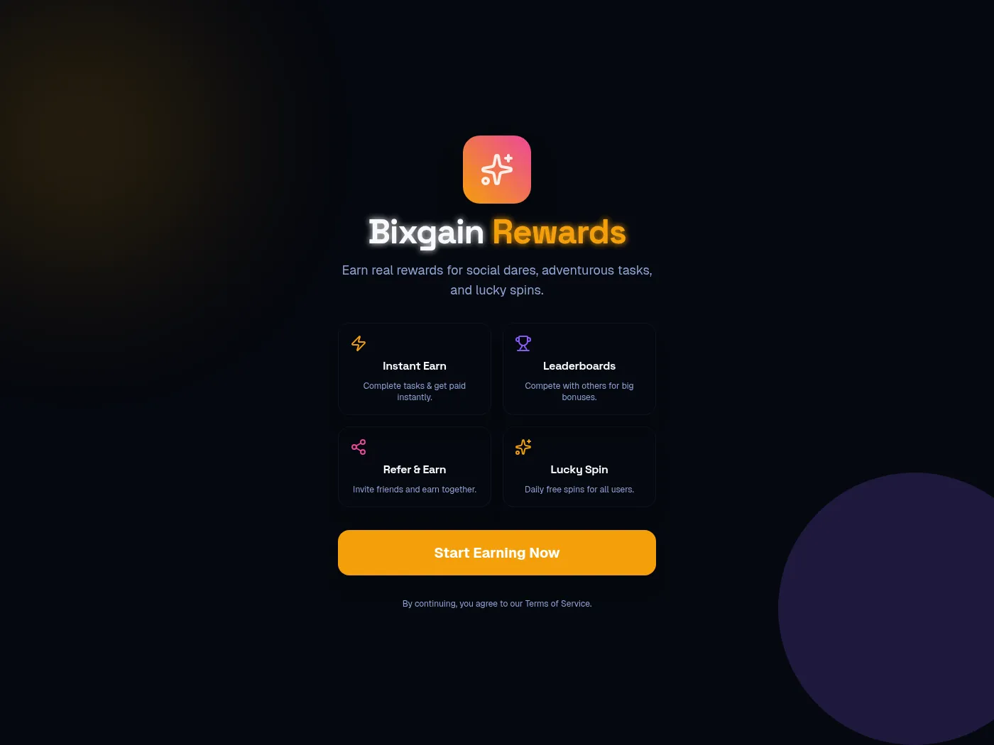 Bixgain Rewards Platform