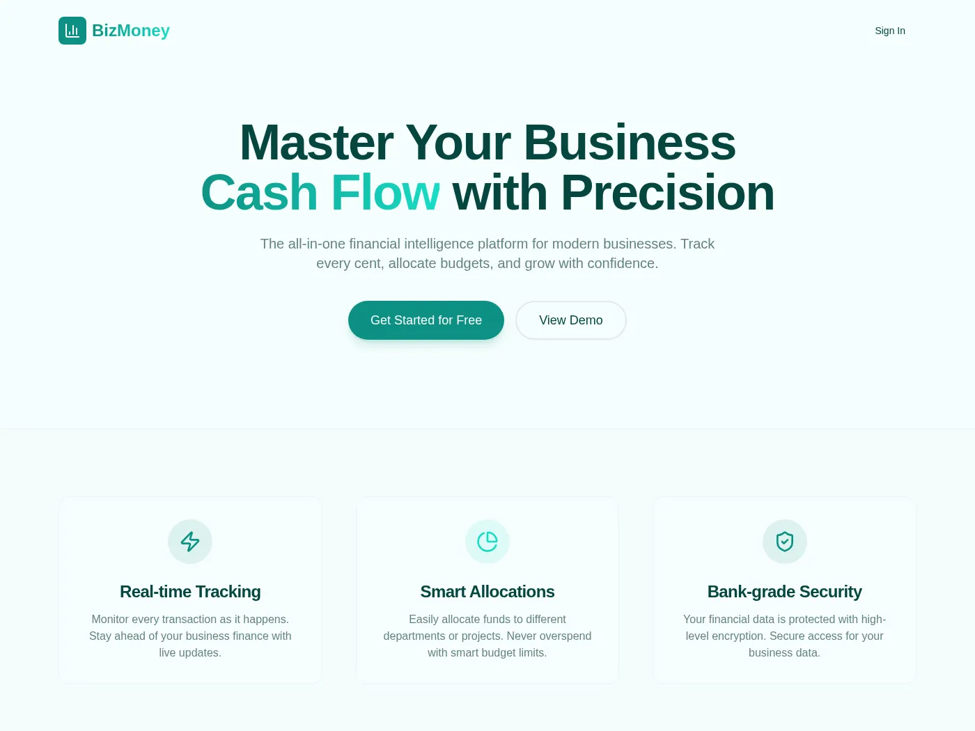 BizMoney Tracker