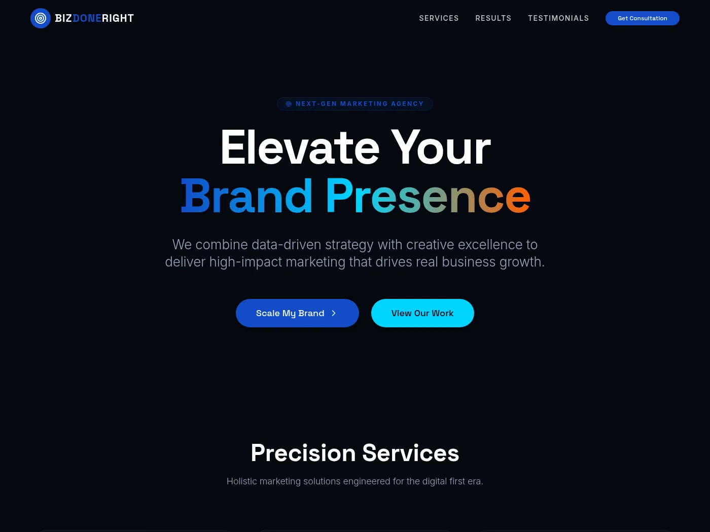 BizDoneRight Marketing Site