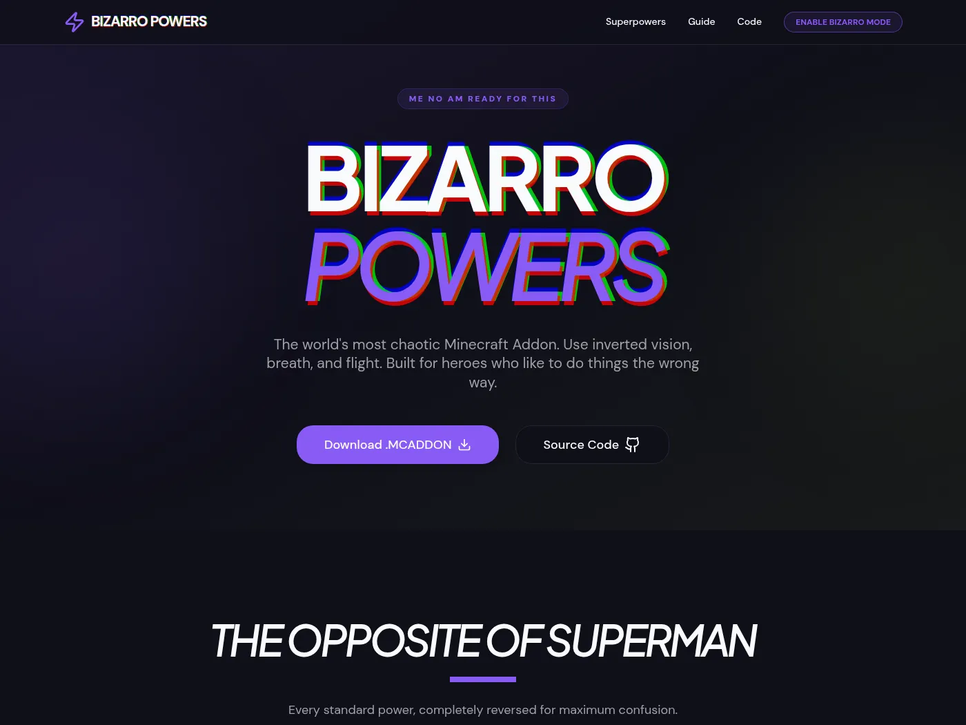 Bizarro Powers Addon