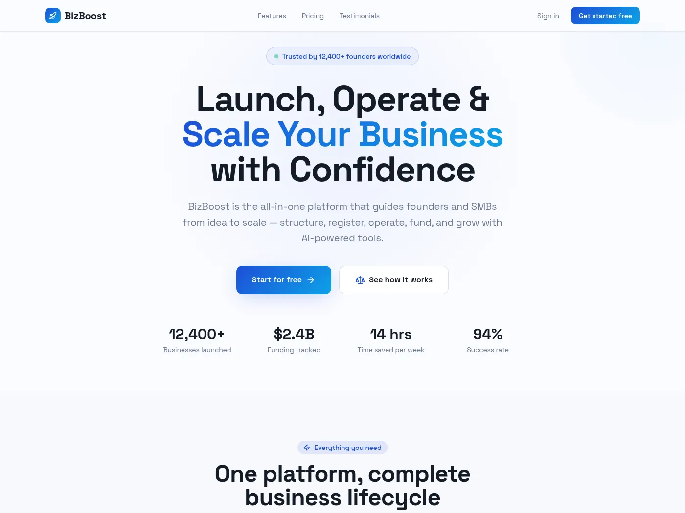 BizBoost Platform