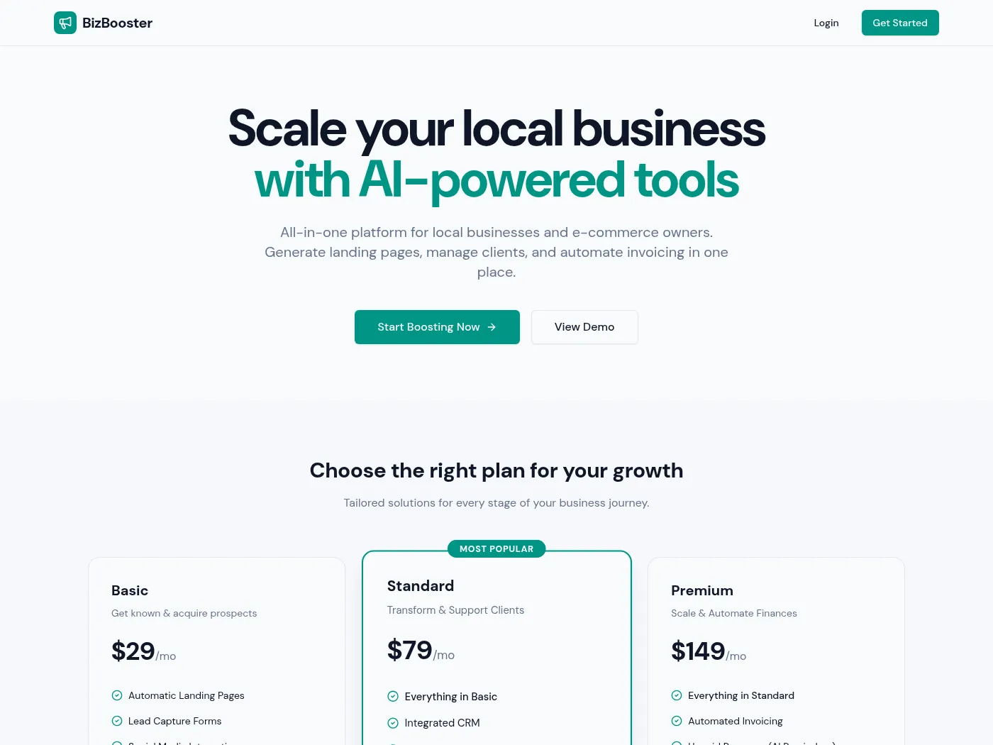 BizBooster Platform