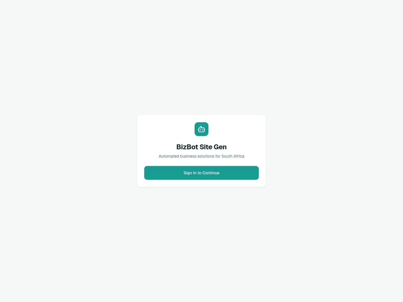 BizBot Site Generator