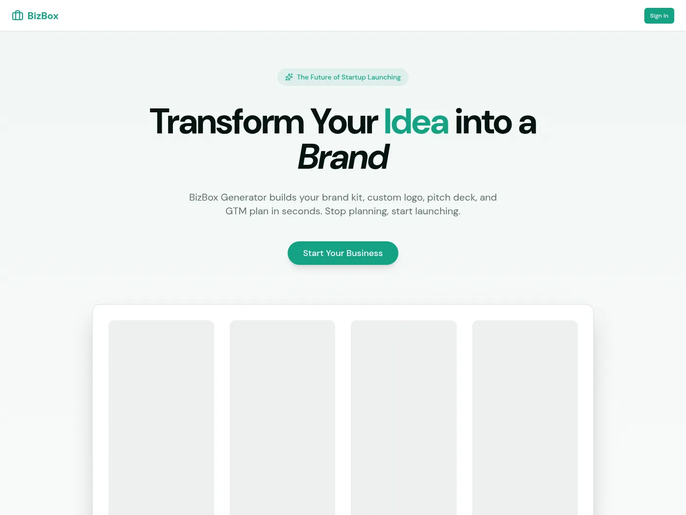 BizBox Generator