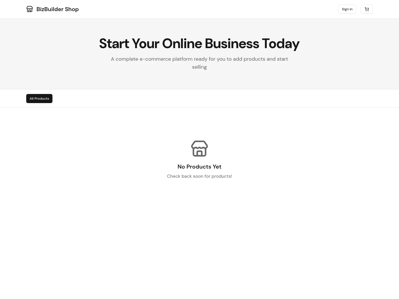 BizBuilder Online Shop