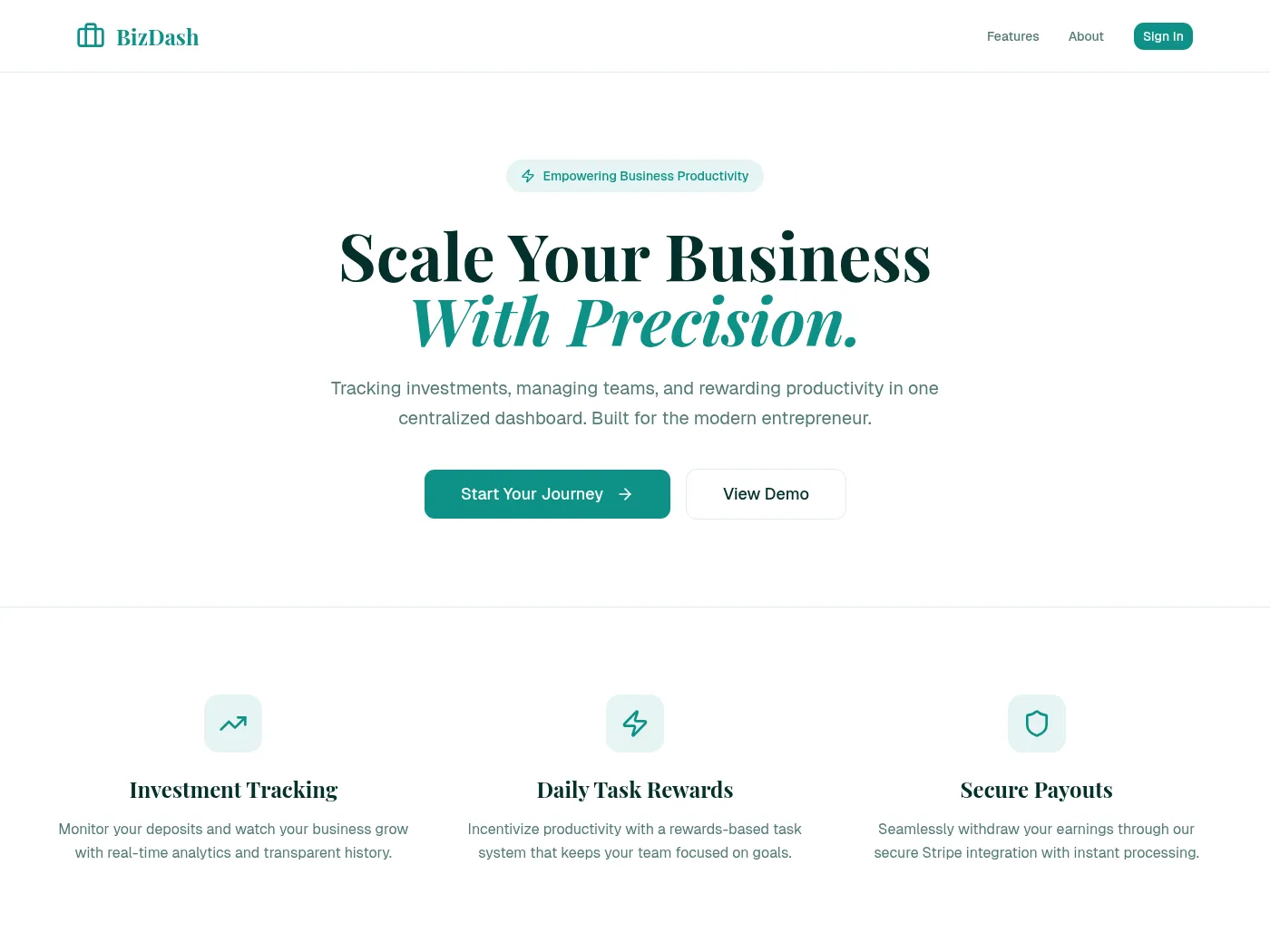 BizDash Pro Platform