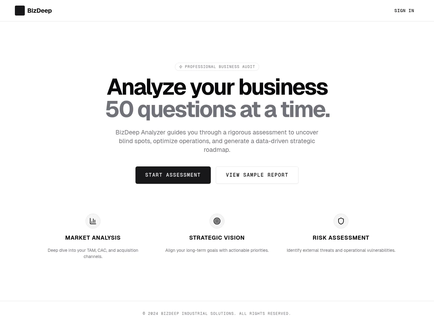 BizDeep Analyzer
