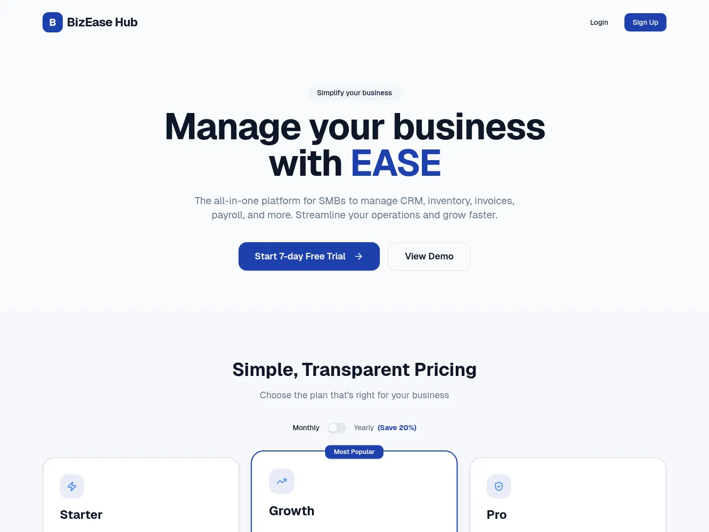 BizEase Hub
