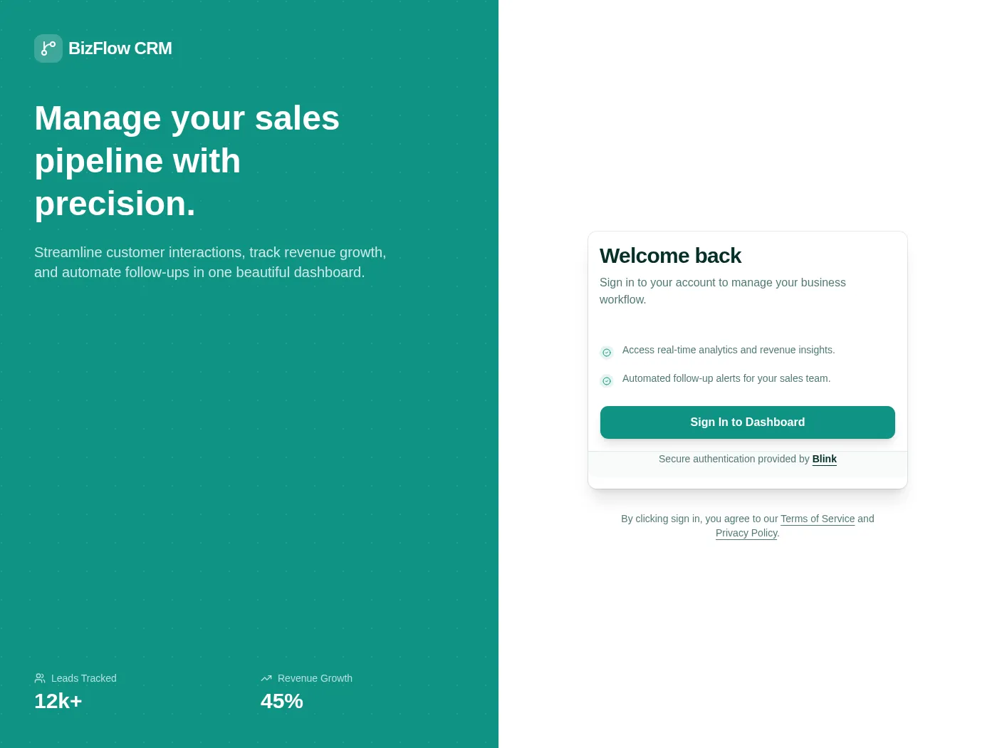 BizFlow CRM