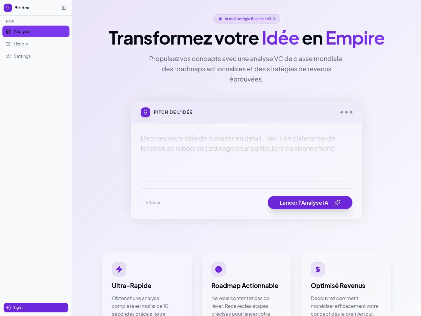 BizIdea Analyzer