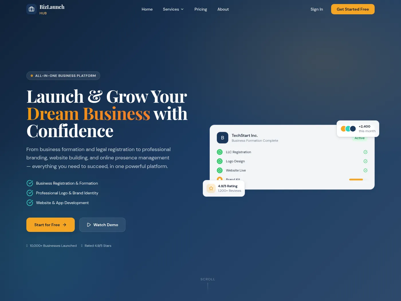 BizLaunch Hub