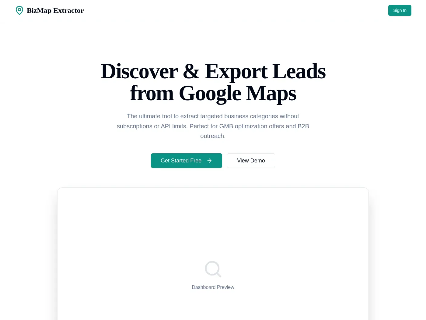 BizMap Extractor