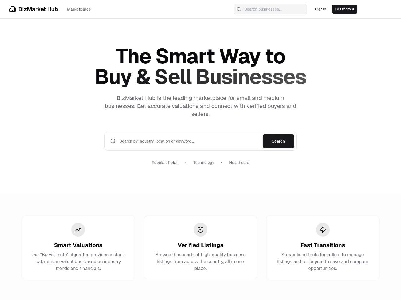 BizMarket Hub