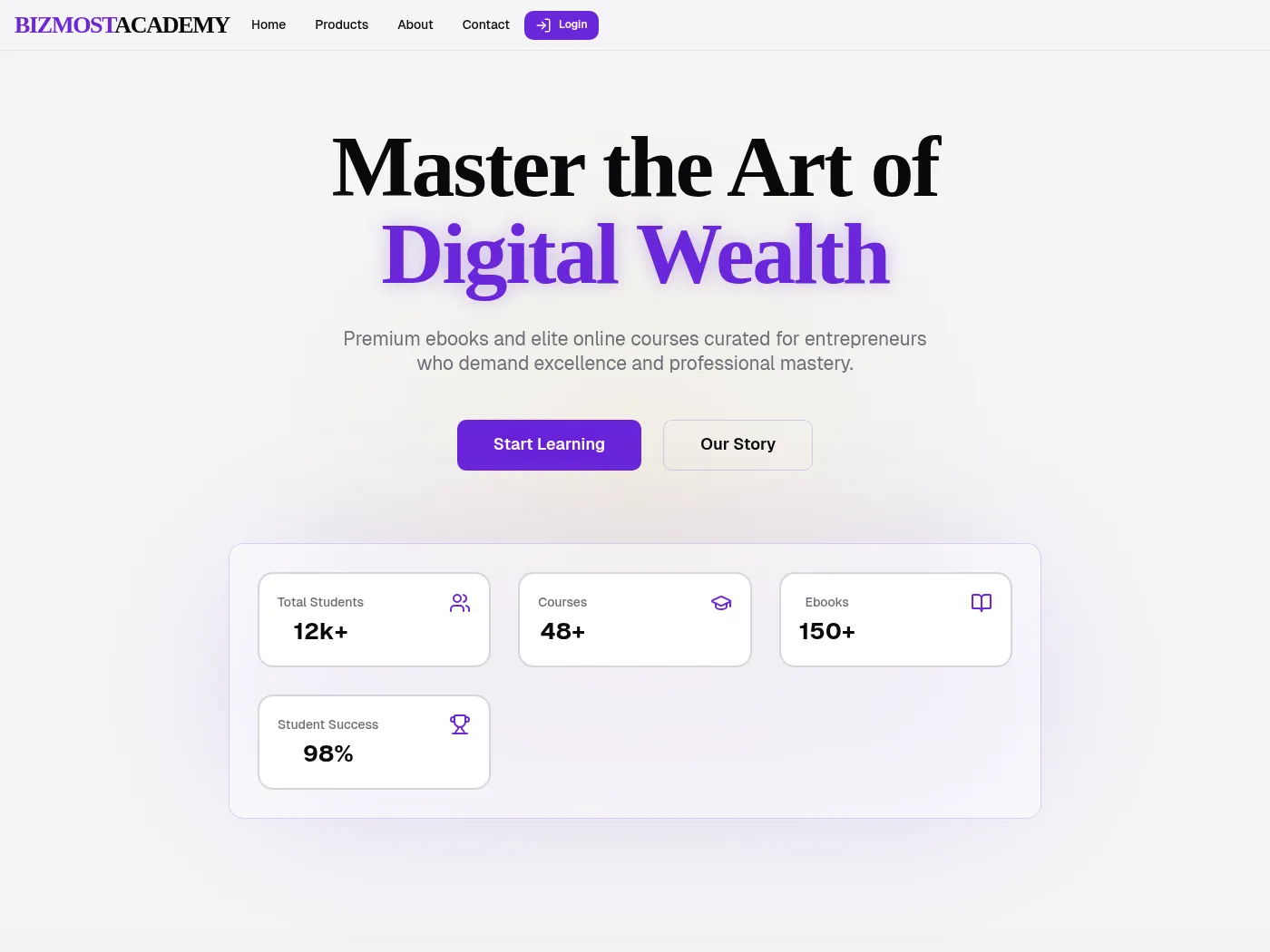 BizMost Academy Storefront