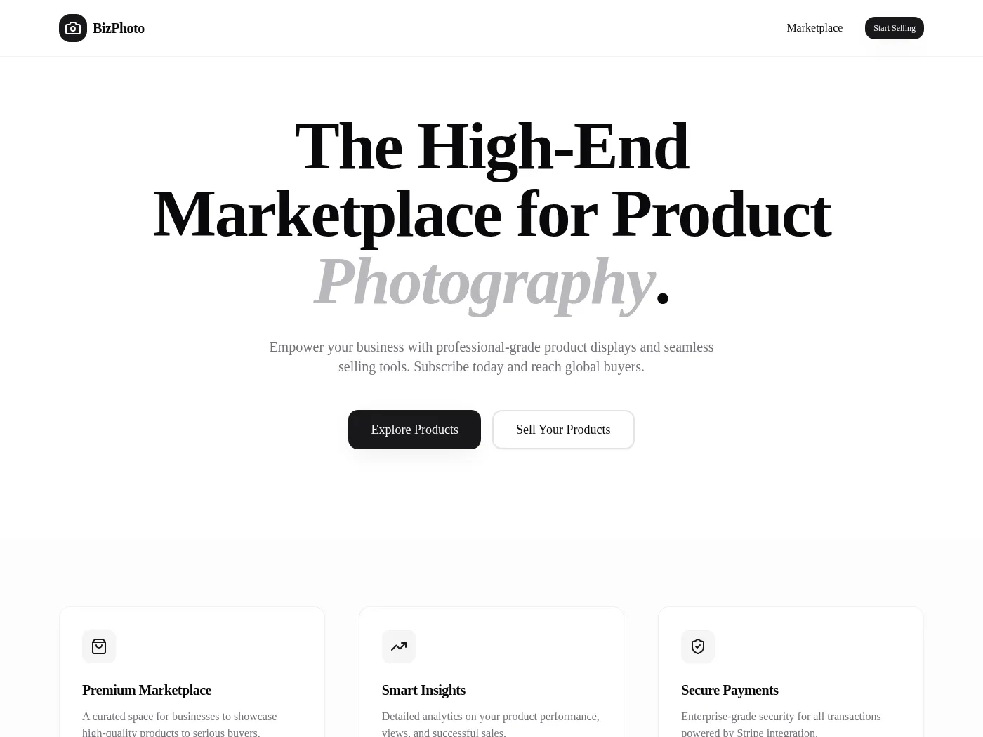 BizPhoto Marketplace