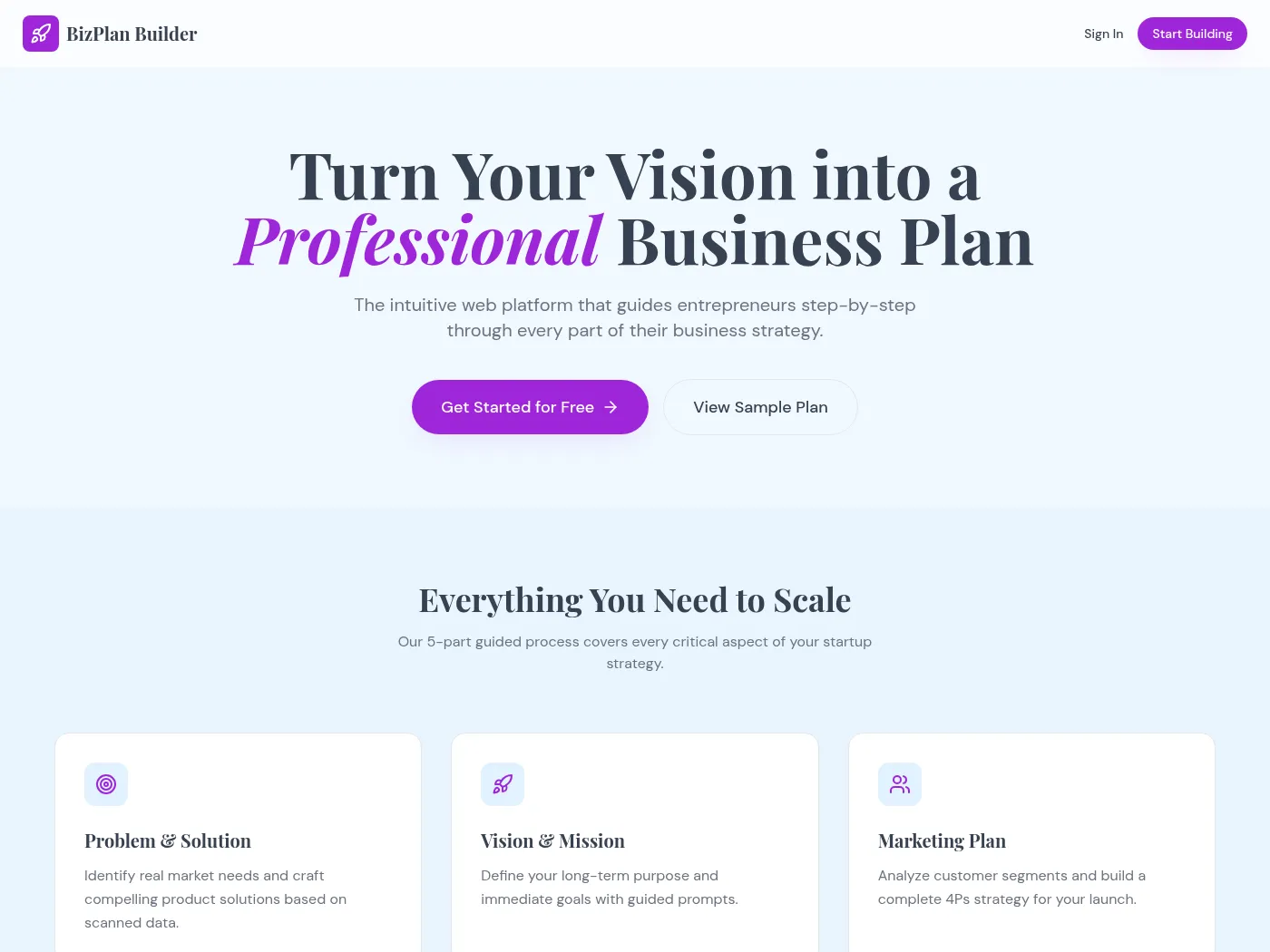 BizPlan Builder