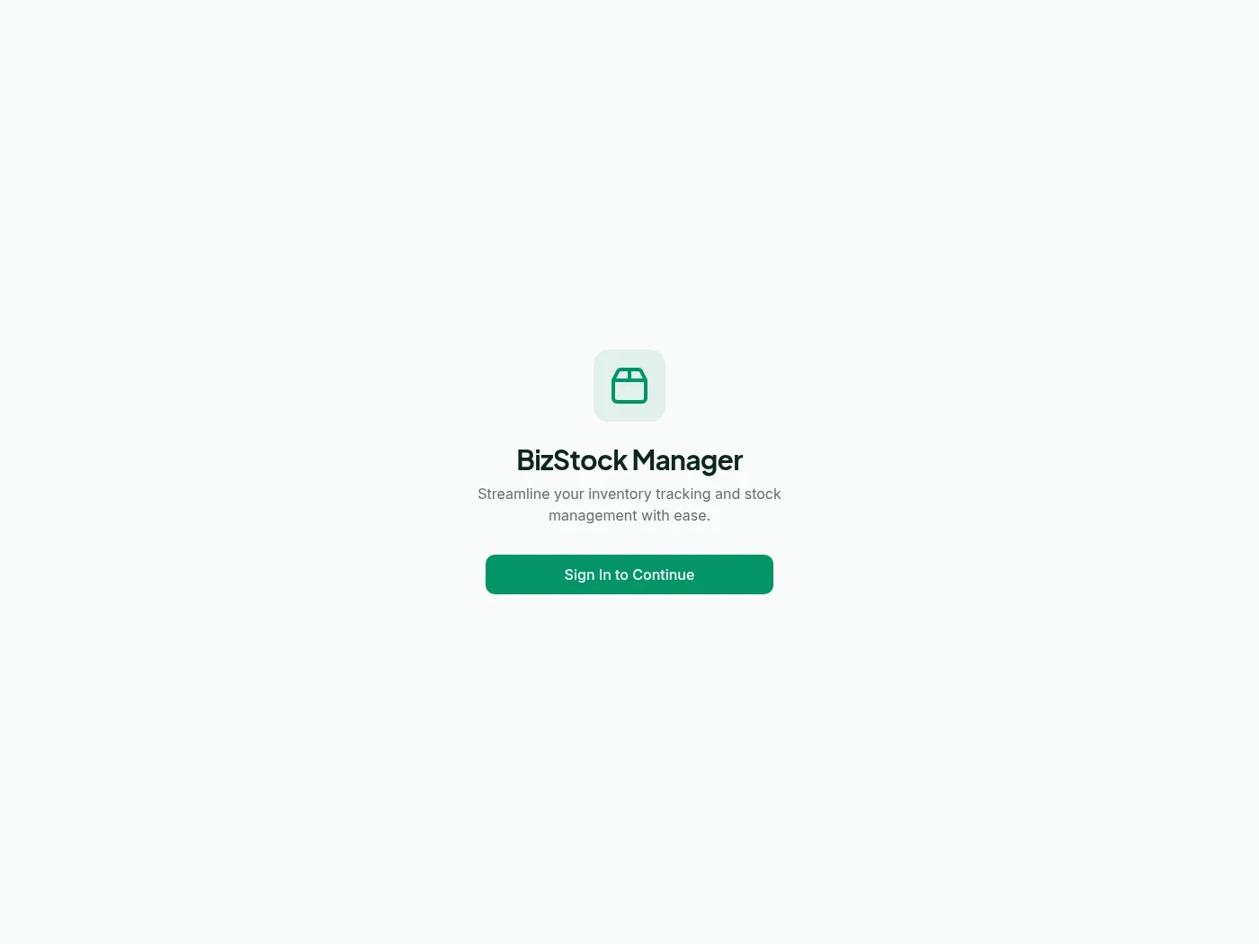 BizStock Manager