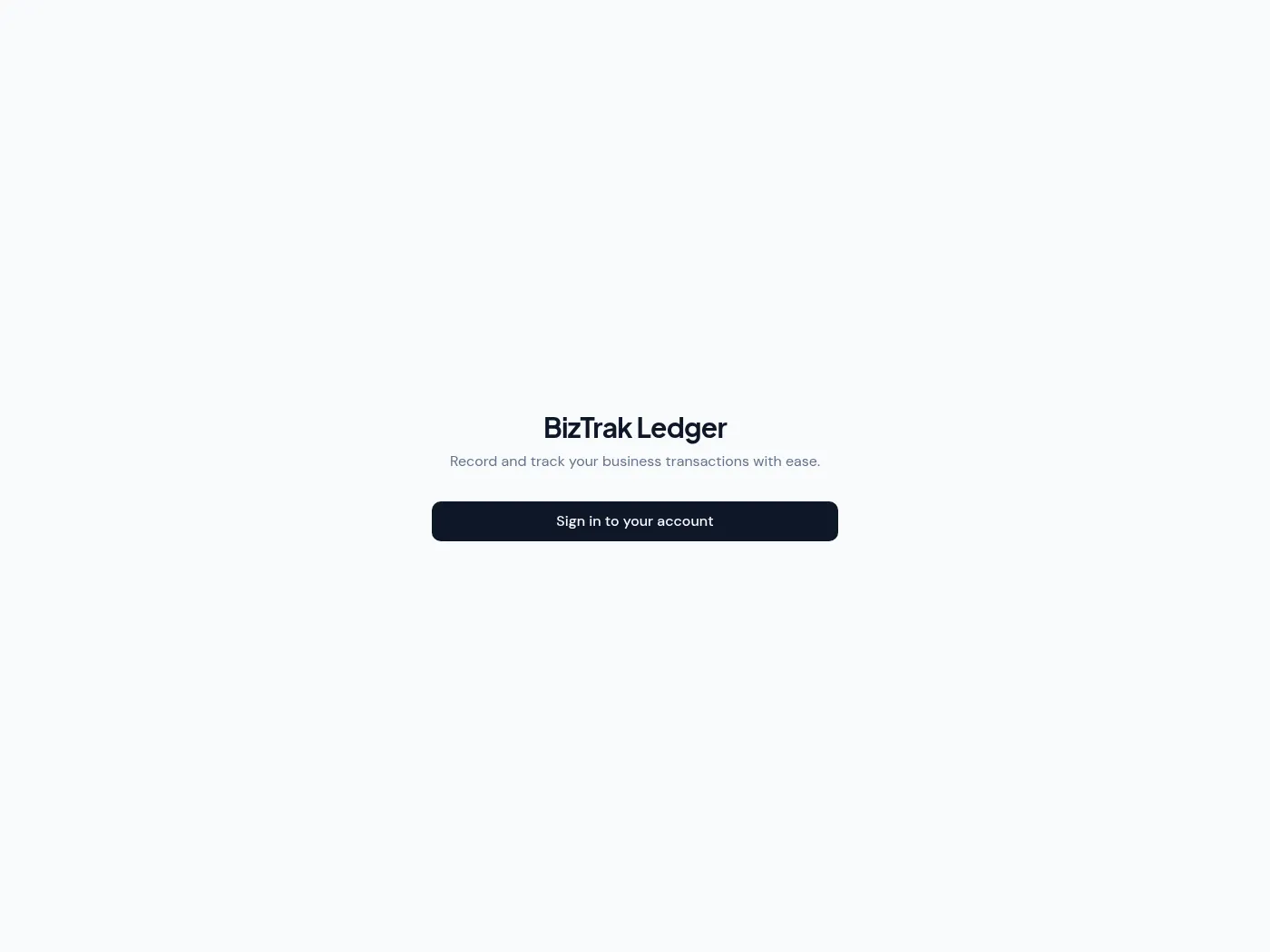 BizTrak Ledger