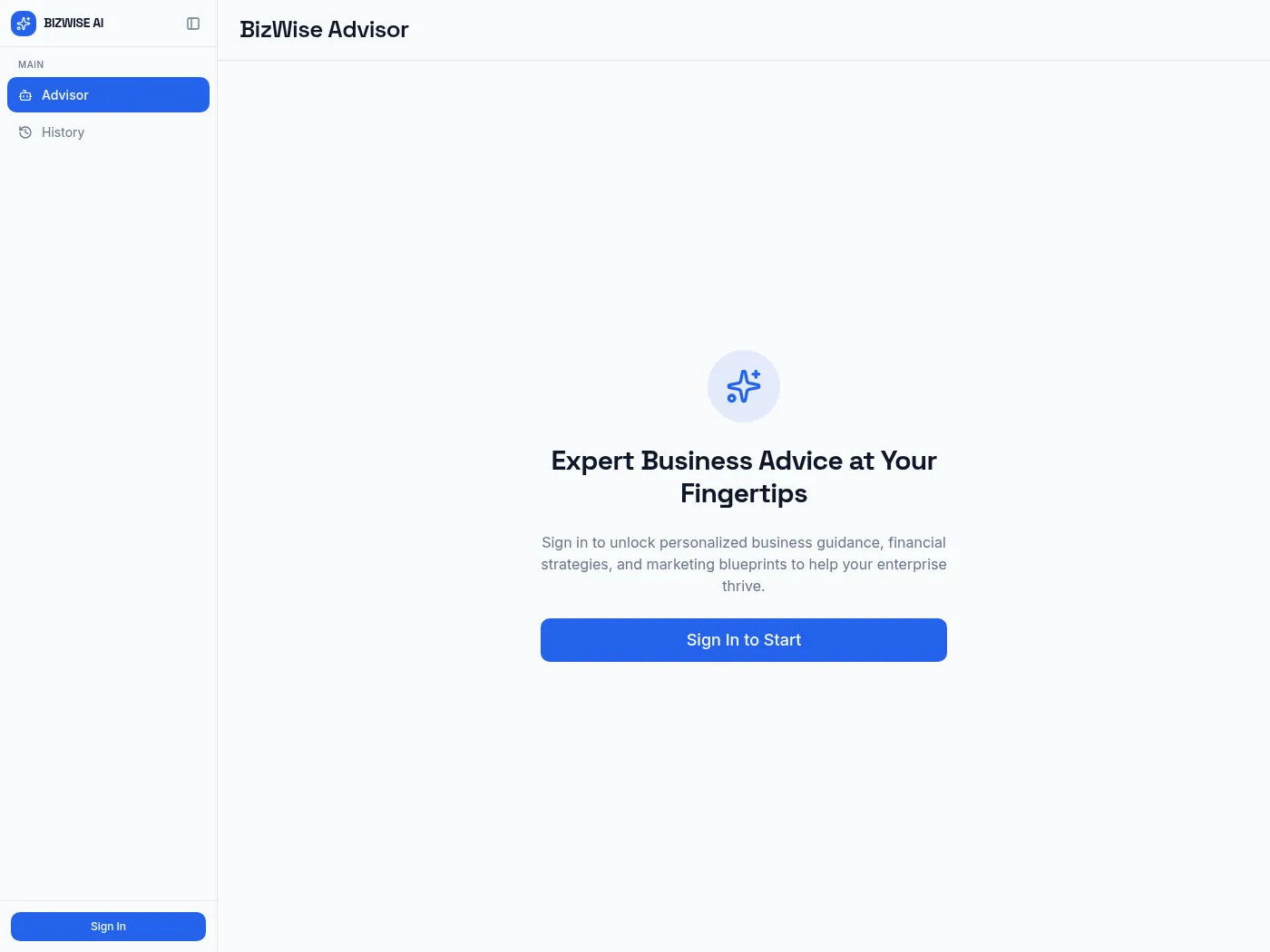 BizWise AI Advisor