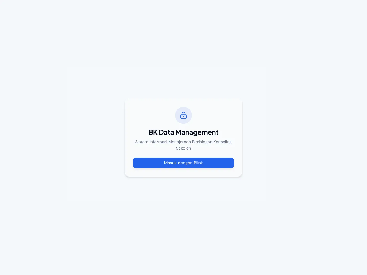 BK Data Management Web