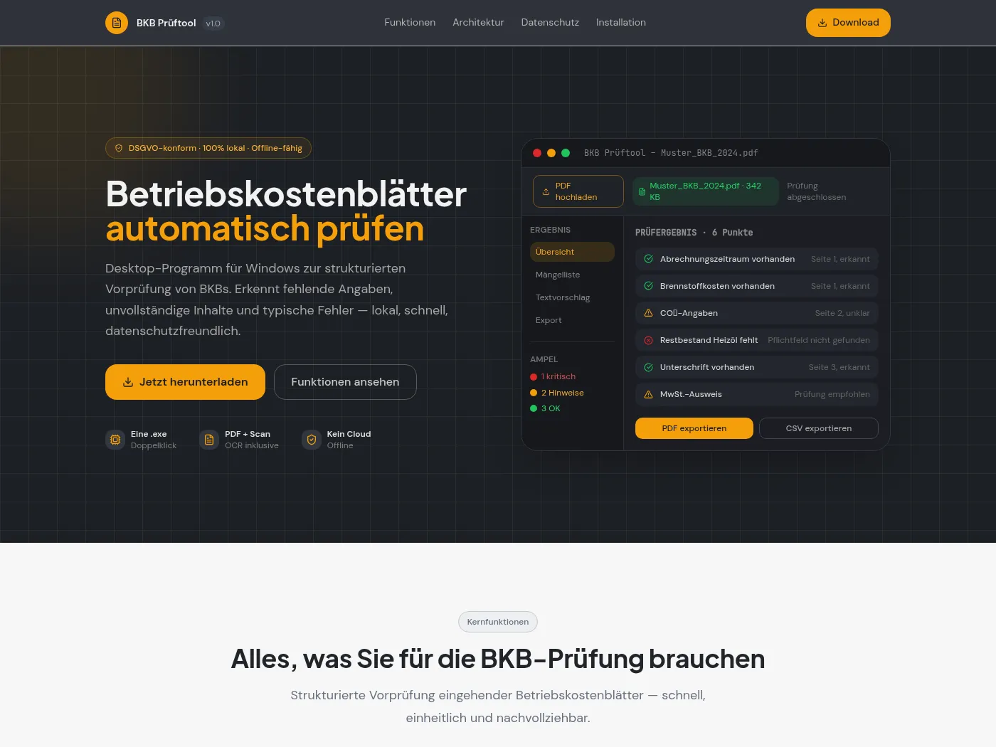 BKB Prüftool Desktop