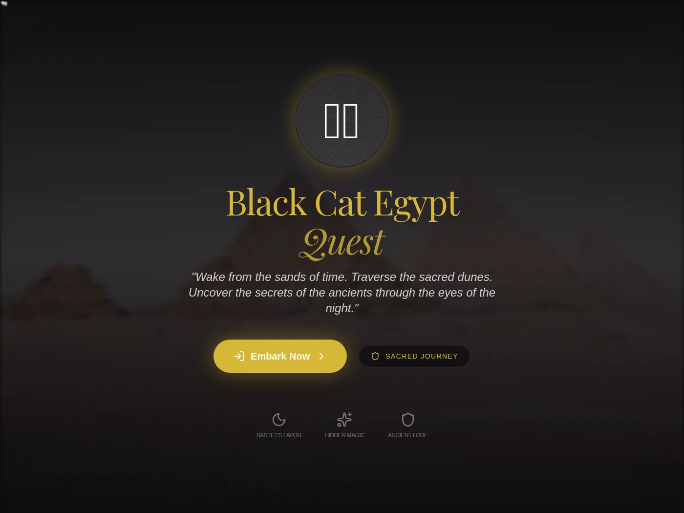 Black Cat Egypt Quest