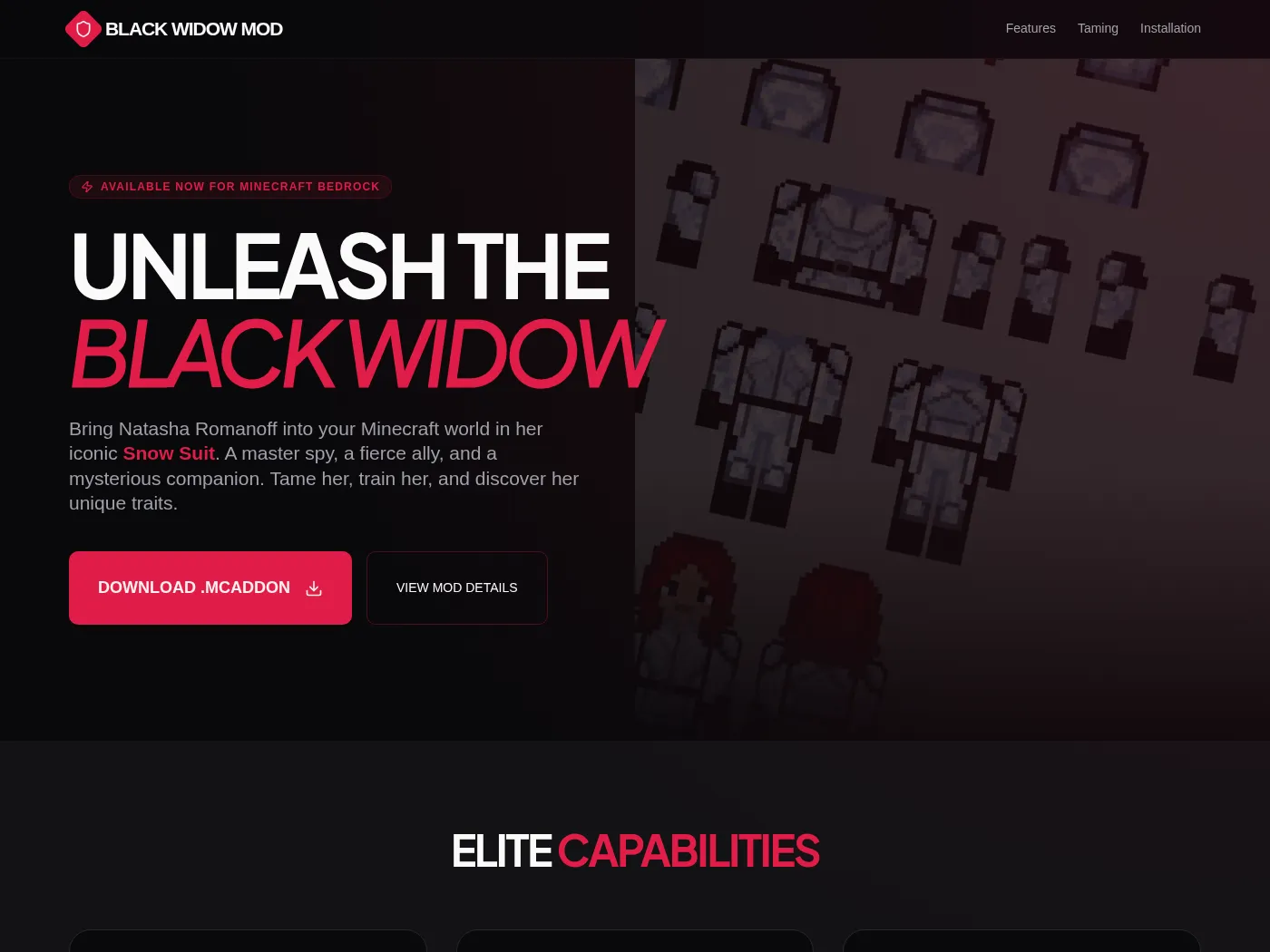 Marvel Black Widow Mod