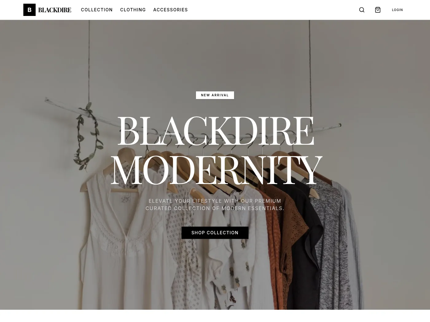 Blackdire Fashion Storefront