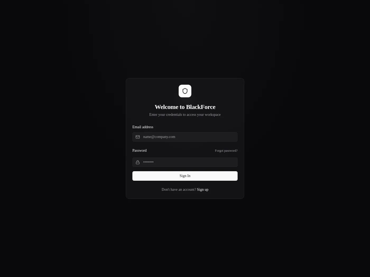 BlackForce CRM SaaS