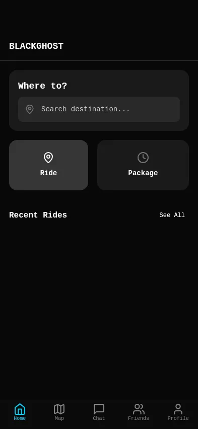 BlackGhost Ride App