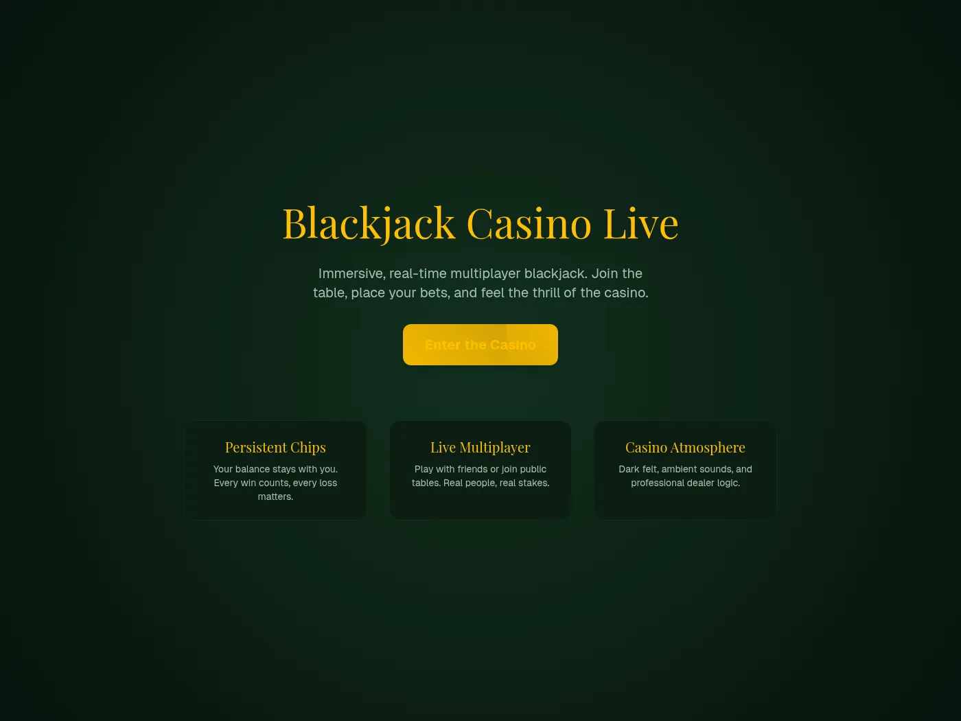 Blackjack Casino Live