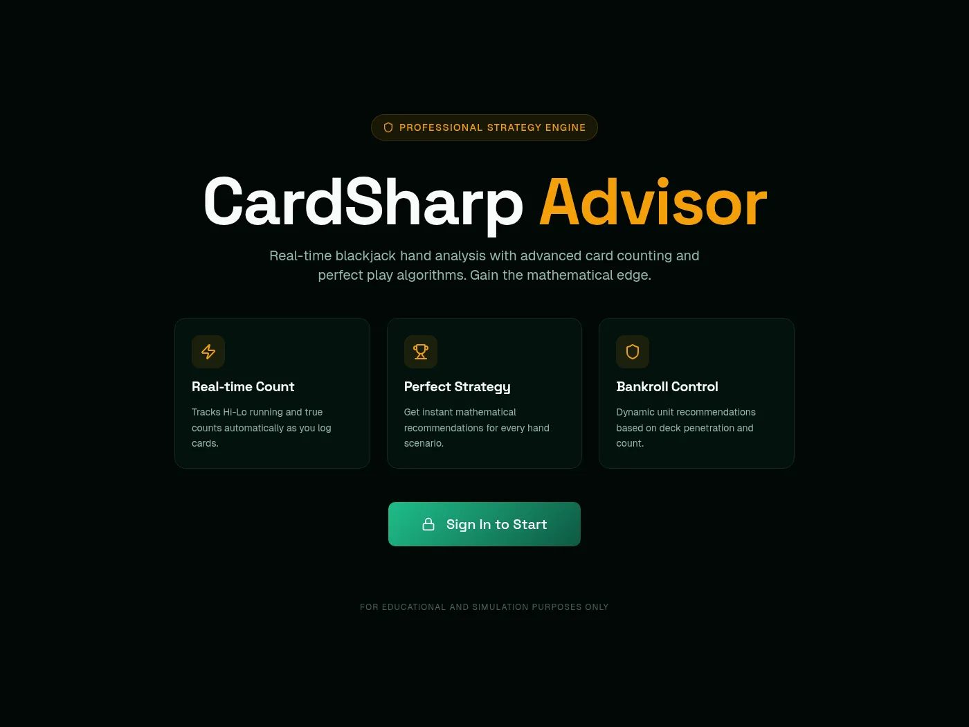 CardSharp Blackjack Advisor