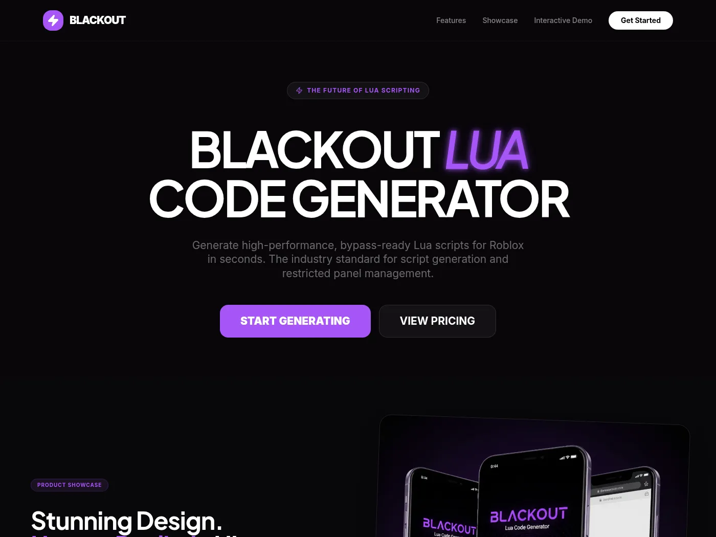 Blackout Lua Mockup