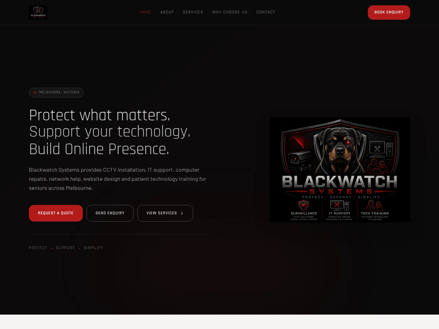 Blackwatch Systems Website