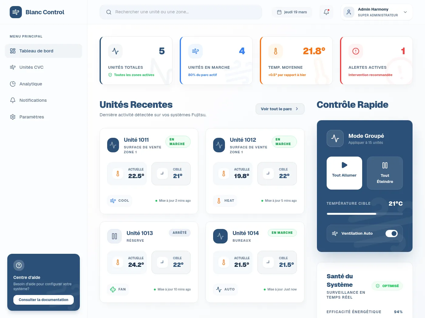 Blanc Modern UI