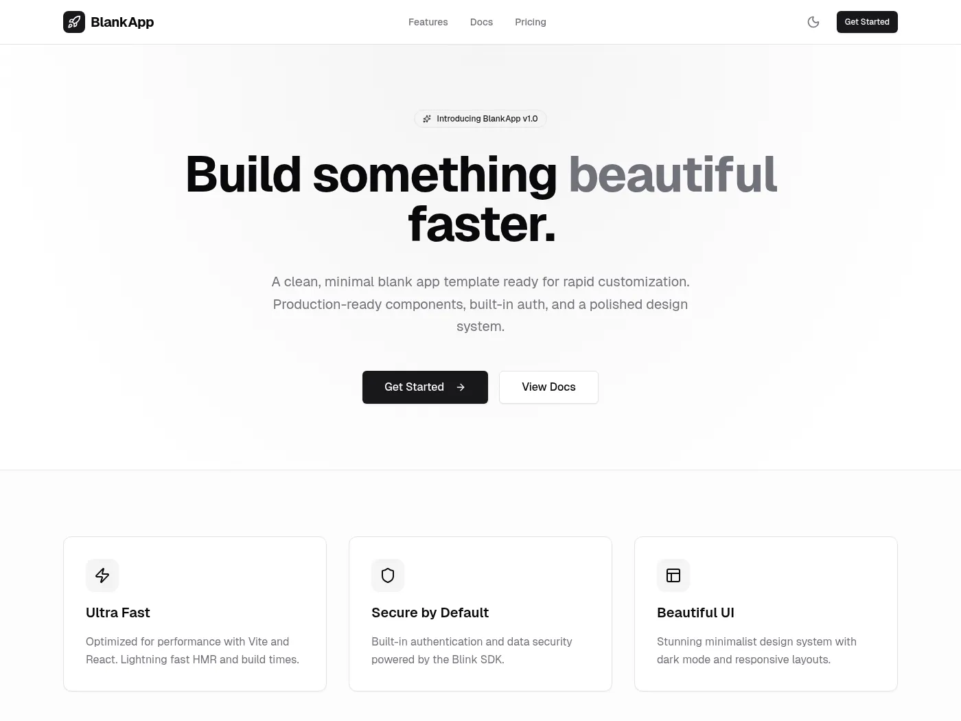 Blank App Starter