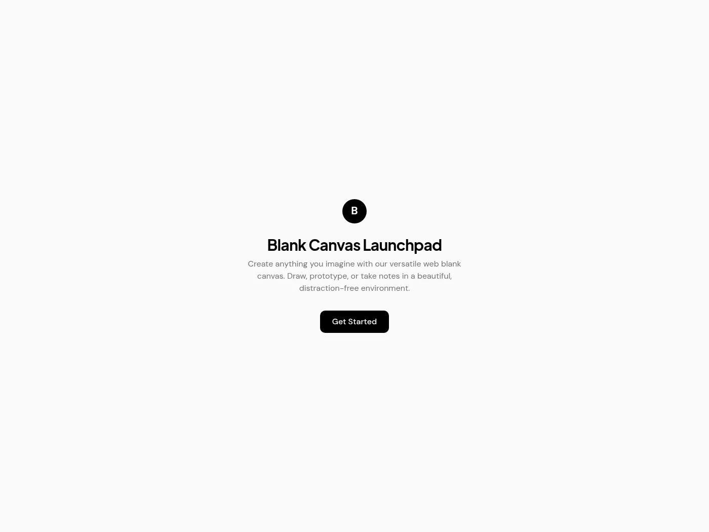 Blank Canvas Launchpad