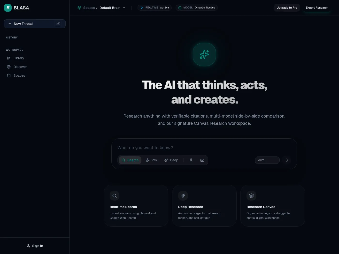 BLASA AI Answer Engine